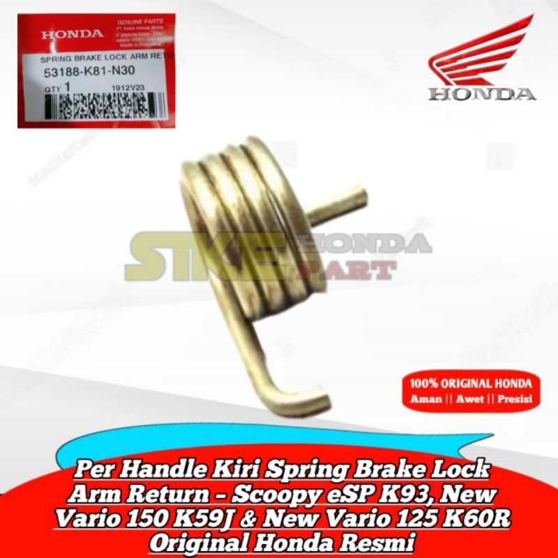 Jual 53188-K81-N30 Per Handle Kiri Spring Brake Lock Arm Return ...