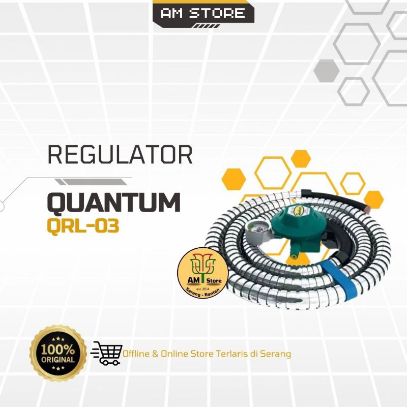Jual Regulator + Selang Quantum QRL-03 | Shopee Indonesia