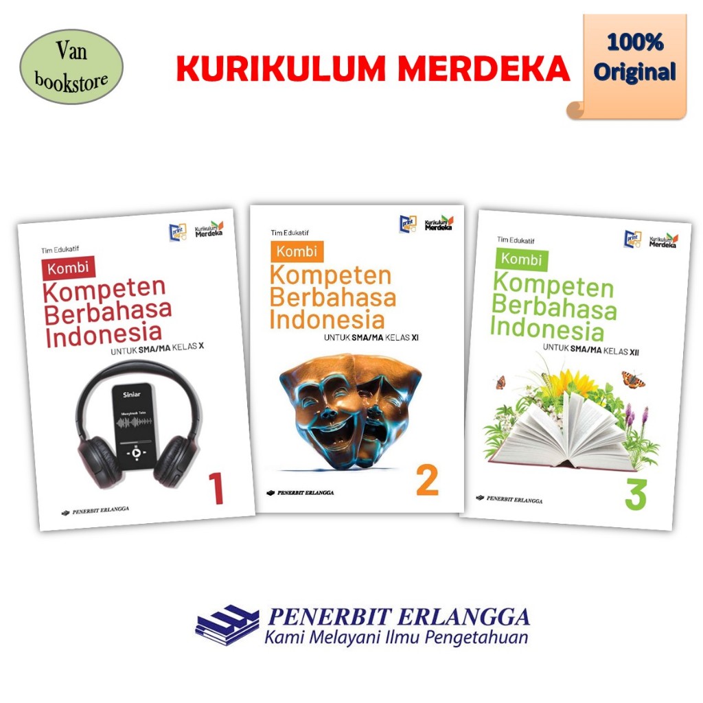 Jual Kompeten Berbahasa Indonesia SMA Kelas 10 11 12 - Kurikulum ...