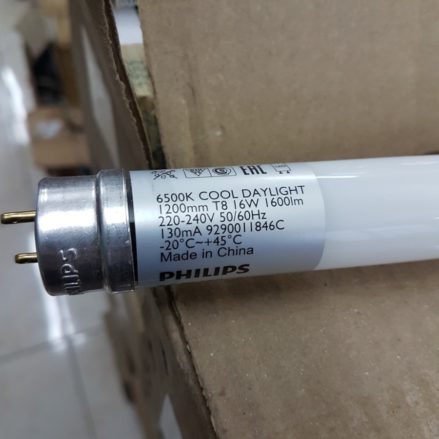 Jual Philips Lampu TL Led T8 Tube Ecofit 16W/18W Philips Cool Day Light (putih)120 Cm | Shopee ...