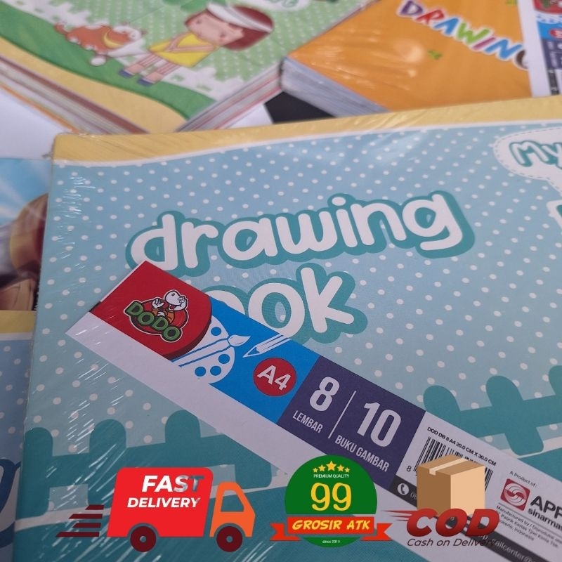 Jual Drawing Book Isi 10 A4/Buku Gambar DODO/Gelatik Kembar/Buku ...