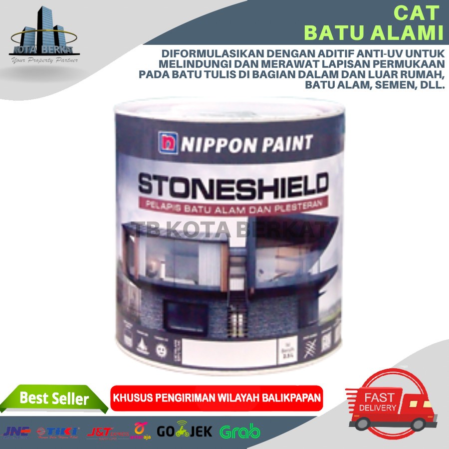 Jual CAT BATU ALAM/ CAT NIPPON STONESHIELD 1L | Shopee Indonesia