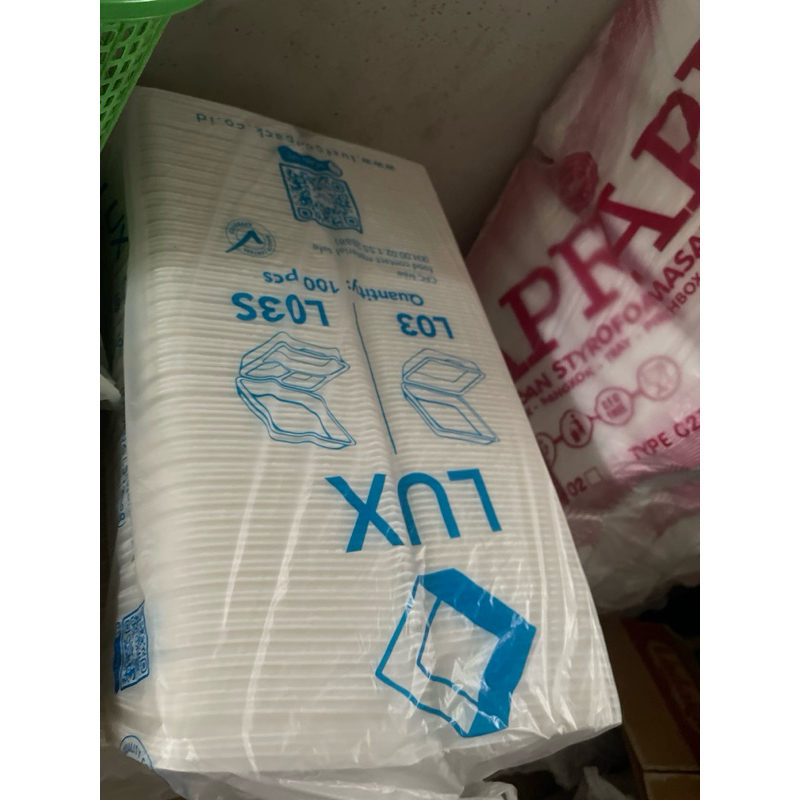 Jual KOTAK MAKAN STYROFOAM BESAR SEKAT / gabus sekat Gojek/Grab only ...