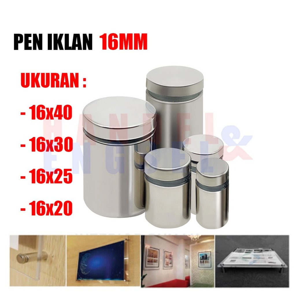 Jual Pen Iklan Sign Board Baut Acrylic 16 mm Acrylic Glass Board Sign ...