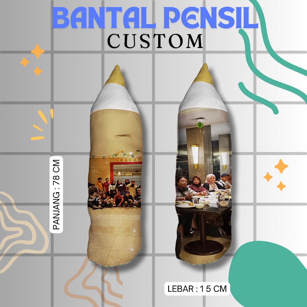 Jual Guling Pensil Custom Foto/Guling Custom Foto /Guling Foto Full ...