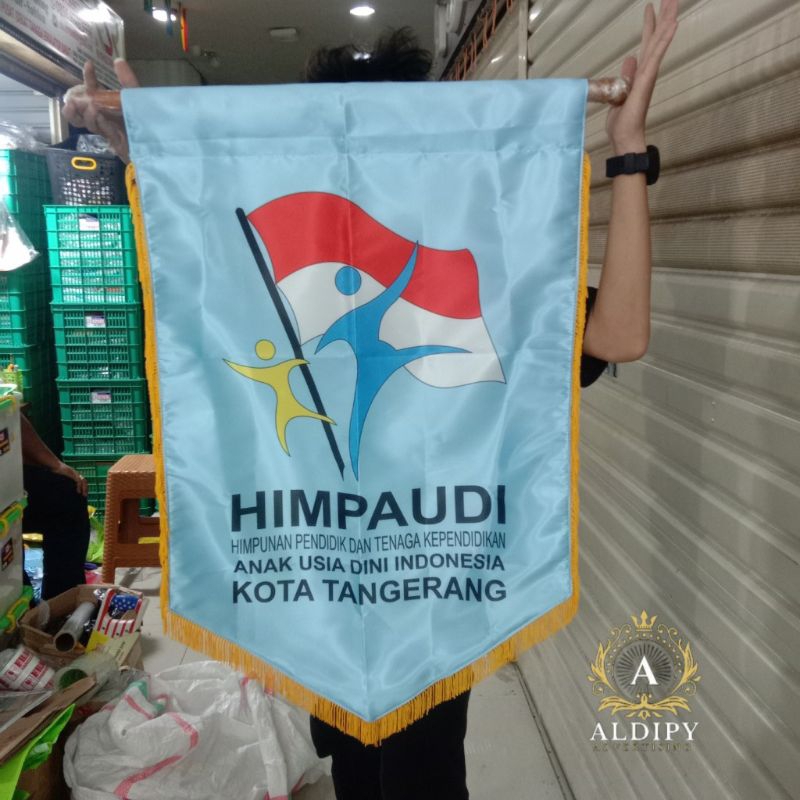 Jual Bendera Vandel Costum Bahan Satin Printing Ukuran 60cm Ready Stok ...