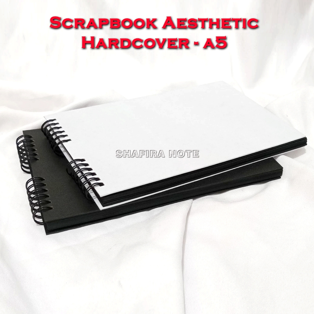 Jual Scrapbook Hitam Aesthetic Hardcover Album Foto Vintage Polos ...