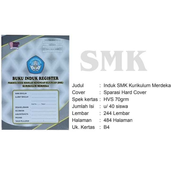 Jual BUKU INDUK SD SMP SMA SMK PAUD DAN KELENGKAPAN ADMINISTRASI SEKOLAH KURIKULUM MERDEKA ART ...