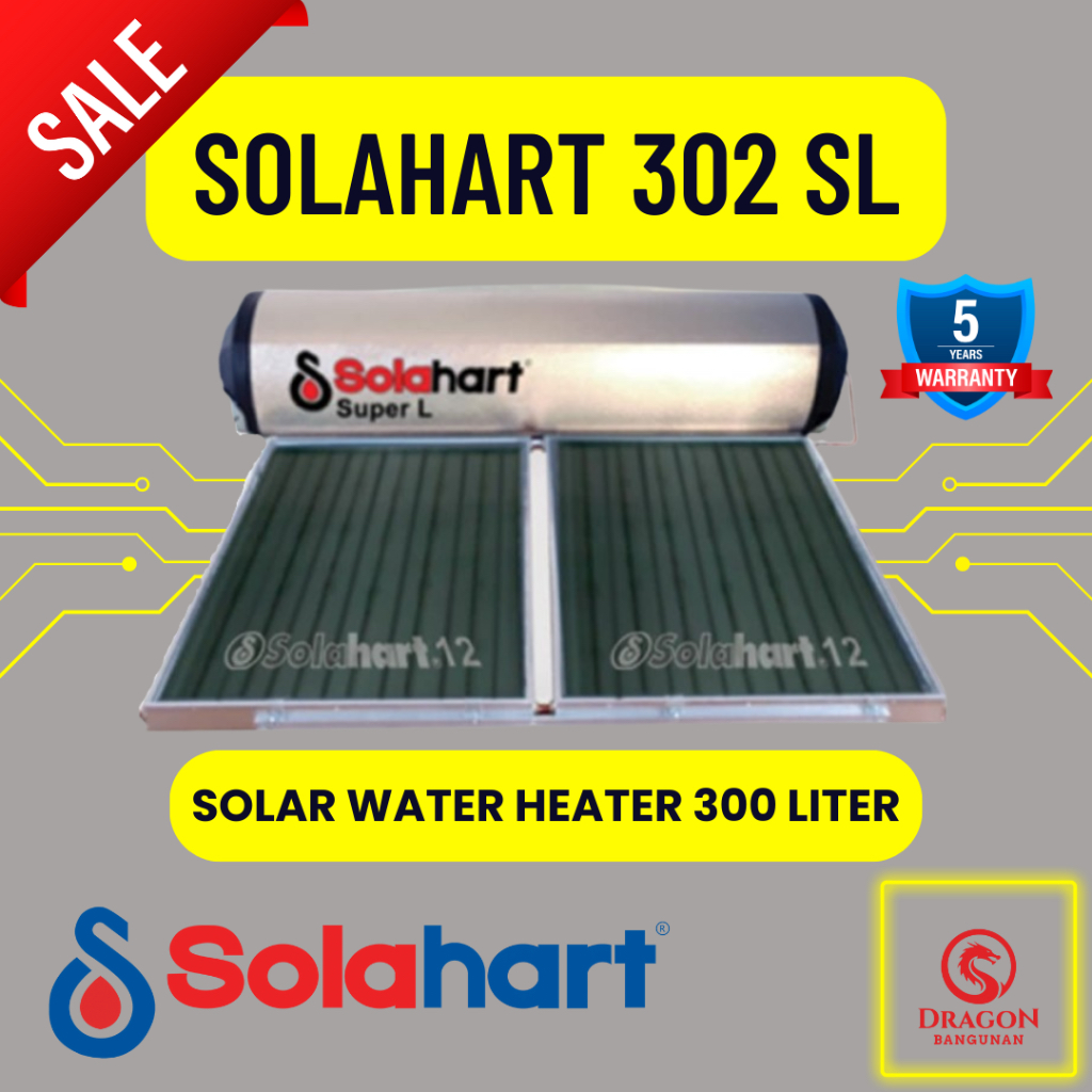 Jual Pemanas Air Solahart 302 SLc - Solar Water Heater Solahart 300 ...