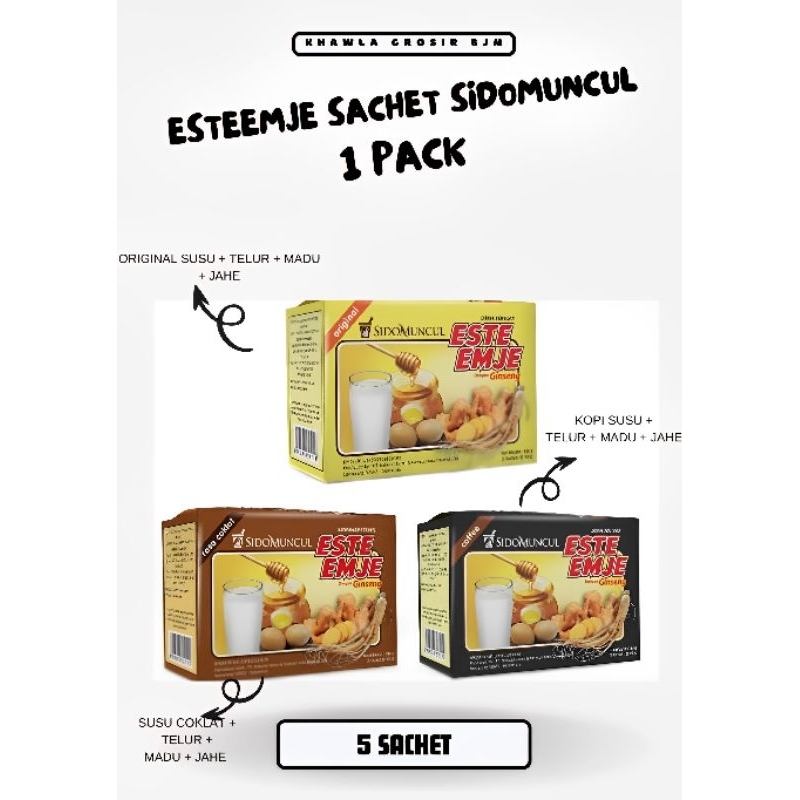 Jual ESTEEMJE SIDOMUNCUL STMJ SUSU TELUR MADU JAHE HERBAL SEHAT ...