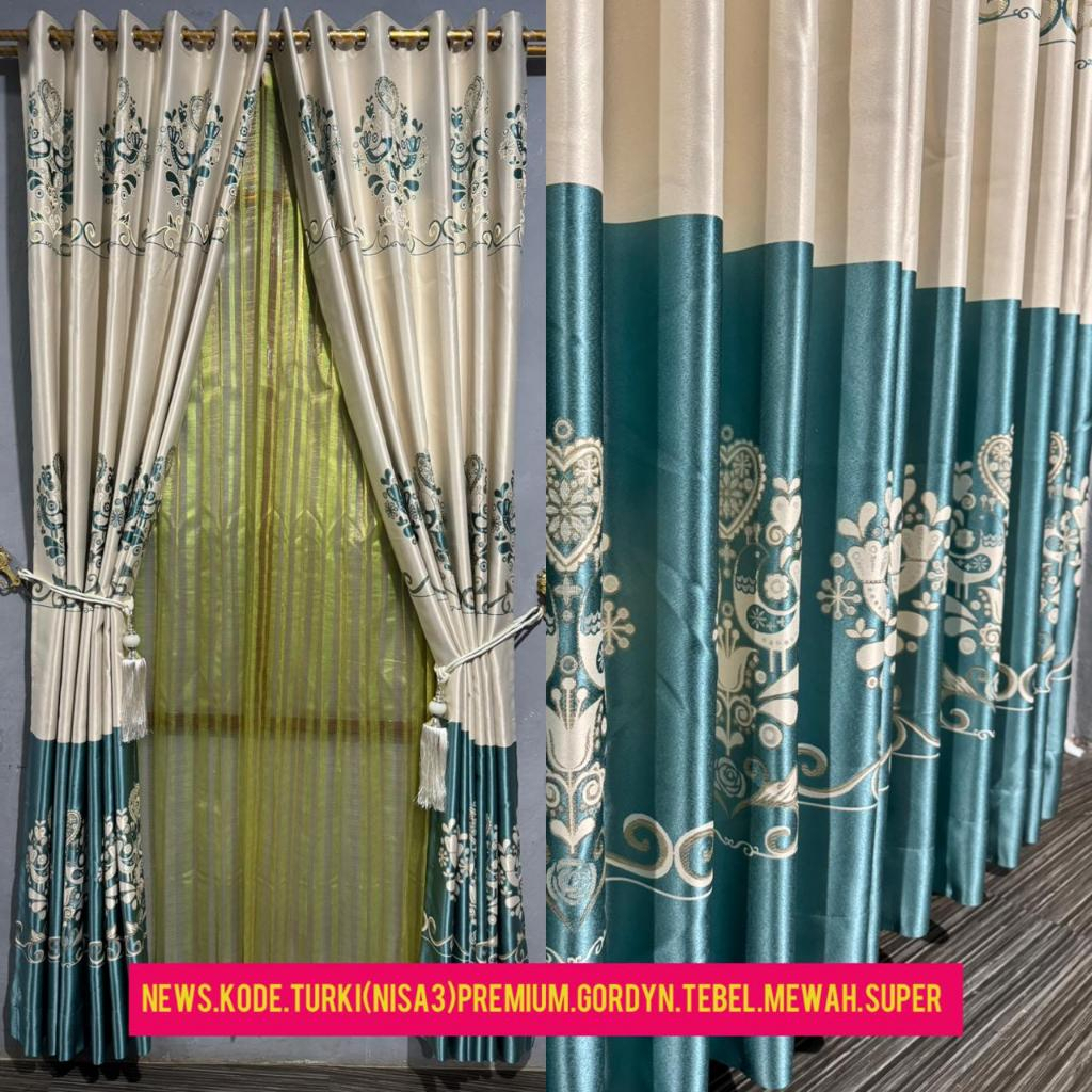 Jual GORDYN JENDELA MINIMALIS MOTIF TURKI PREMIUM BAHAN TEBAL DAN MODEL ...