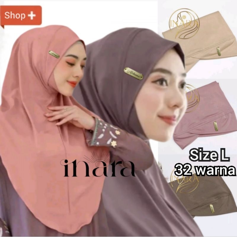 Jual BY INARA Hijab Dagu Malaysia | Jilbab Instan Malay Soft Pet Bergo Dagu Malay Menutup Dada ...