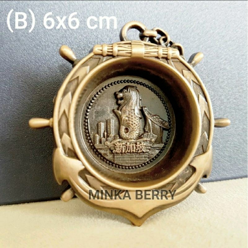 Jual Magnet Tempel Kulkas Metal Magnetic Fridge Merlion - Souvenir ...