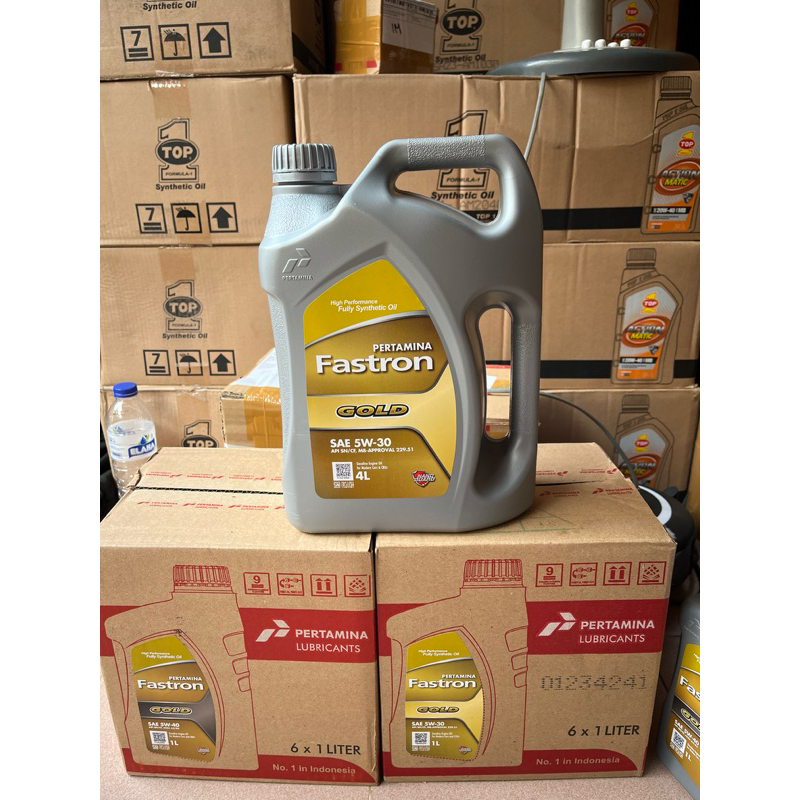 Jual FASTRON GOLD SAE 5W-30 4 LITER OLI MESIN PERTAMINA | Shopee Indonesia