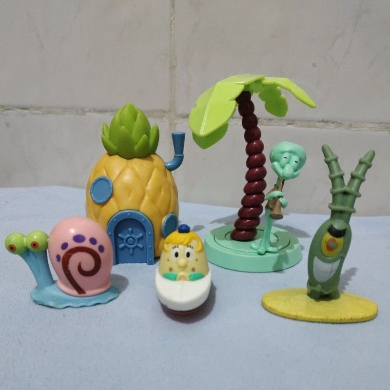Jual SpongeBob Series Rumah Nanas Squidward Gerry Nyonya Puff Plankton ...