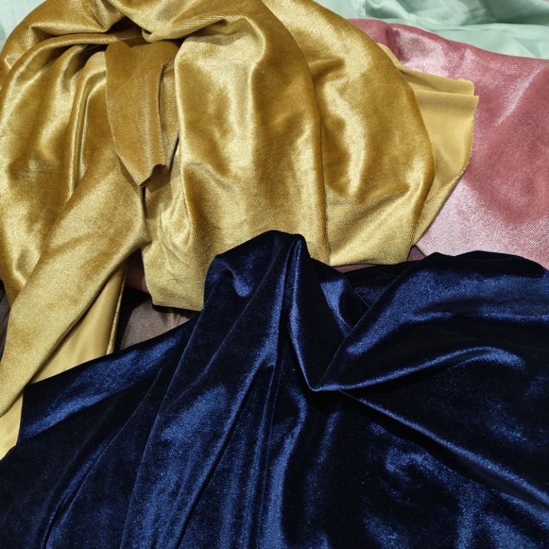 Jual kain beludru/bahan bludru/beludru velvet korea/bludru polos ...