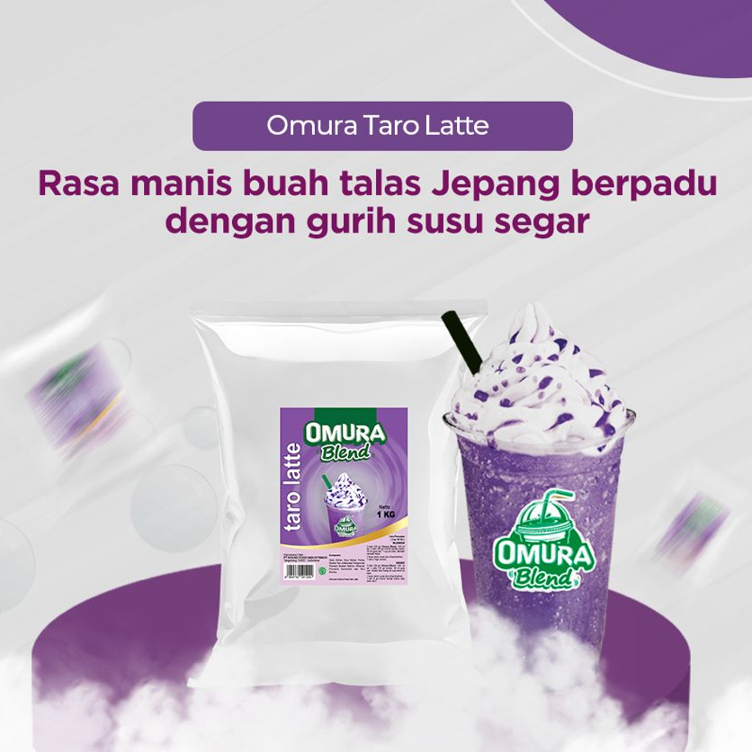 Jual BLEND Bubuk Minuman Premium Rasa Taro Latte Mix Gula 1 Kg & 500 ...