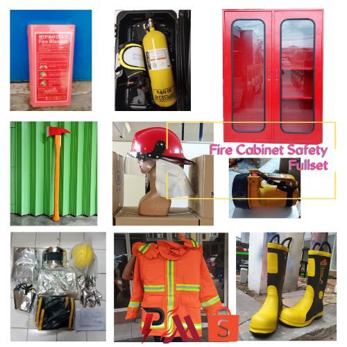 Jual LEMARI SAFETY FULLSETS CABINET PMK K3 + ISI PELINDUNG DIRI PEMADAM ...