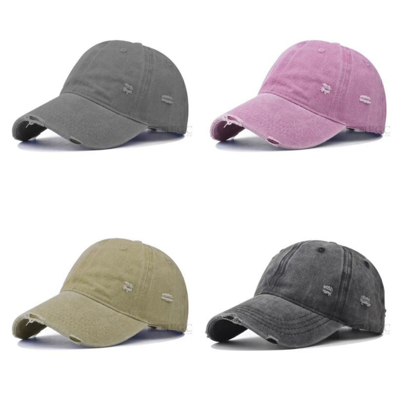 Jual Topi Baseball Vintage Polos Ripped/ Topi Baseball Polos Sobek ...