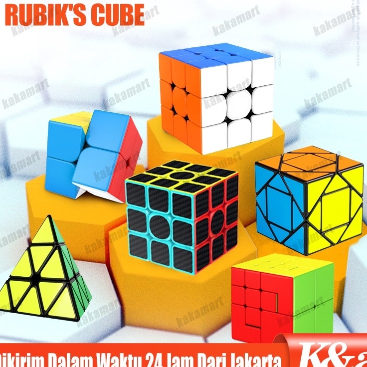 Jual STOK SIAP COD Barang Tersedia Rubik Original 33 44 Piramida Magic ...