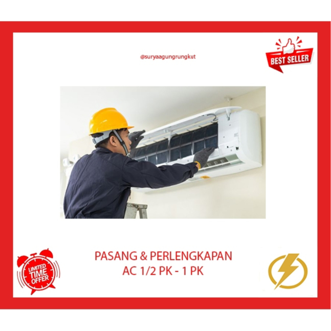 Jual JASA PASANG AC 1/2 PK - 1 PK DAN PERLENGKAPANNYA SBY SDJ | Shopee ...