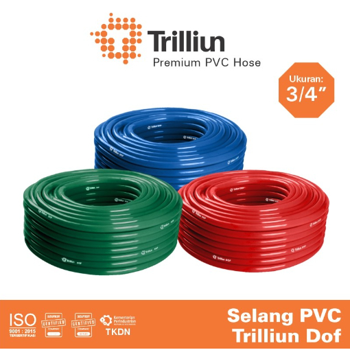 Jual Selang Air Trilliun Dof Uk 3/4 INCHI (1Roll Panjang 50 Meter ) | Shopee Indonesia