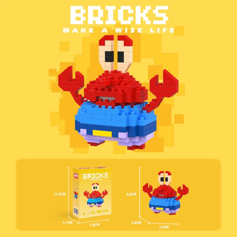 Jual Bricks Toys Karakter Kartun Balok Puzzle Mini Karakter Mainan Anak ...