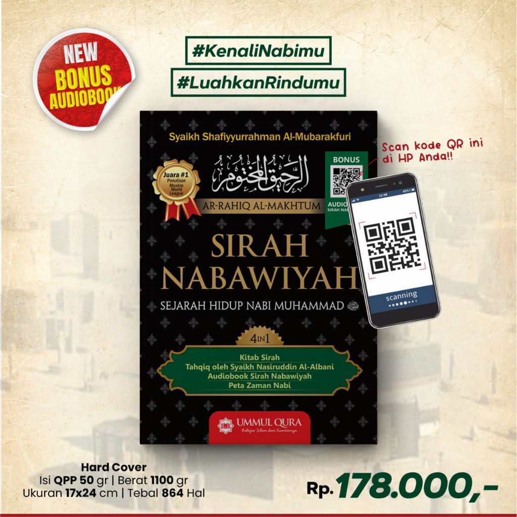 Jual BONUS AUDIOBOOK Buku Sirah Nabawiyah ORI Hard Cover - Sejarah ...