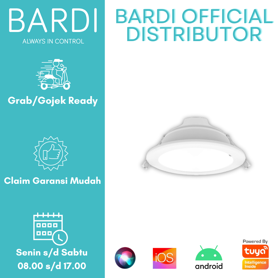 Jual BARDI SMART Beacon Panel Downlight 8W RGBWW Bluetooth | Shopee ...