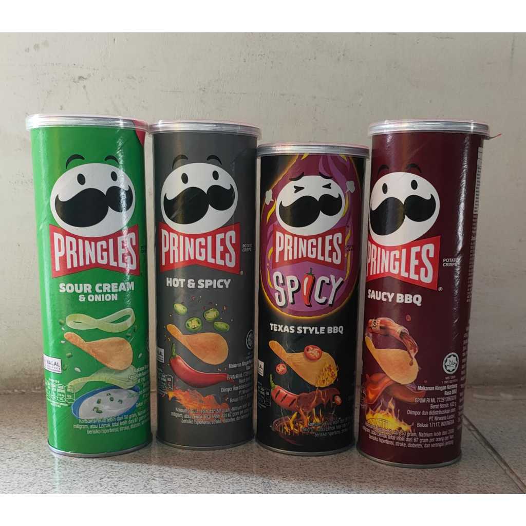 Jual PRINGLES POTATO CHIPS / KERIPIK KENTANG 102 GRAM | Shopee Indonesia
