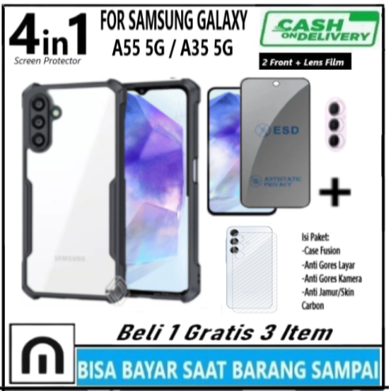 Jual PROMO Paket 4in1 Case Samsung Galaxy A55 5G A35 5G Casing ...