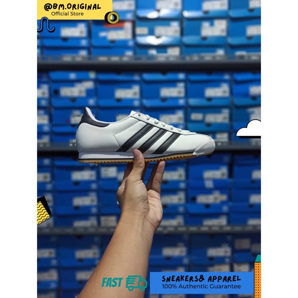 Jual Adidas Kick 74 Chalk White Core Black Gum IG8950 | Shopee Indonesia