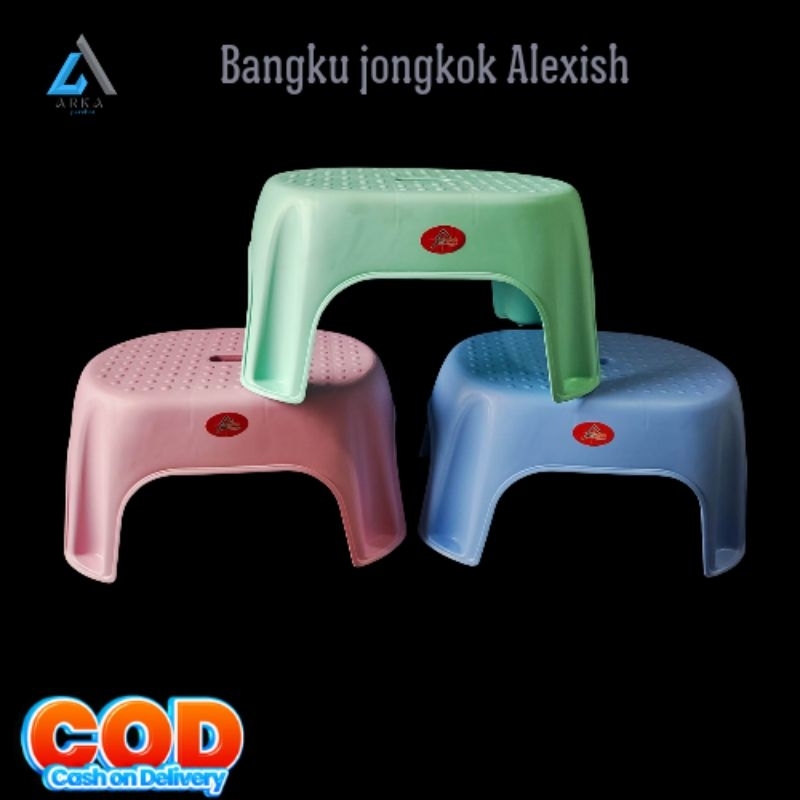 Jual Bangku jongkok/kursi pendek plastik alexish/Bangku jongko segi ...