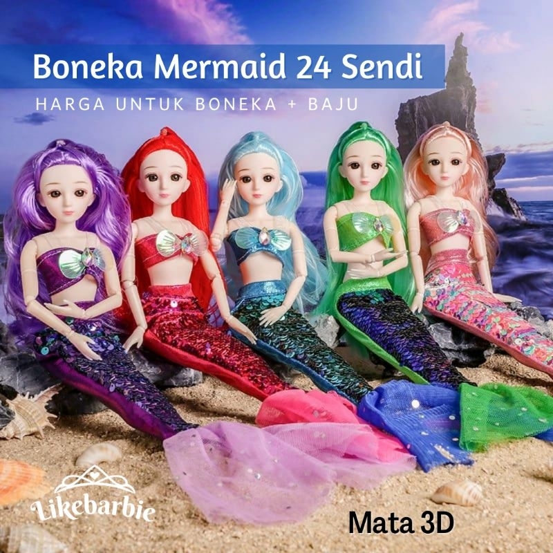 Jual Boneka Mermaid / Duyung 12Sendi & 24 Sendi | Shopee Indonesia