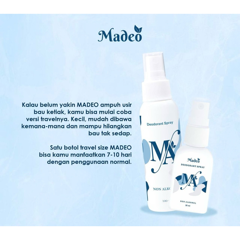 Jual MA DEODORANT SPRAY MINI 30ML - BPOM ORI TRAVEL SIZE | Shopee Indonesia
