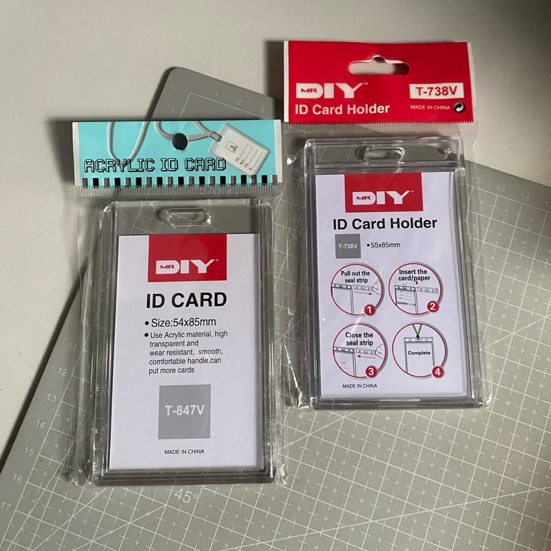 Jual Mr. DIY Acrylic ID Card Holder | Shopee Indonesia