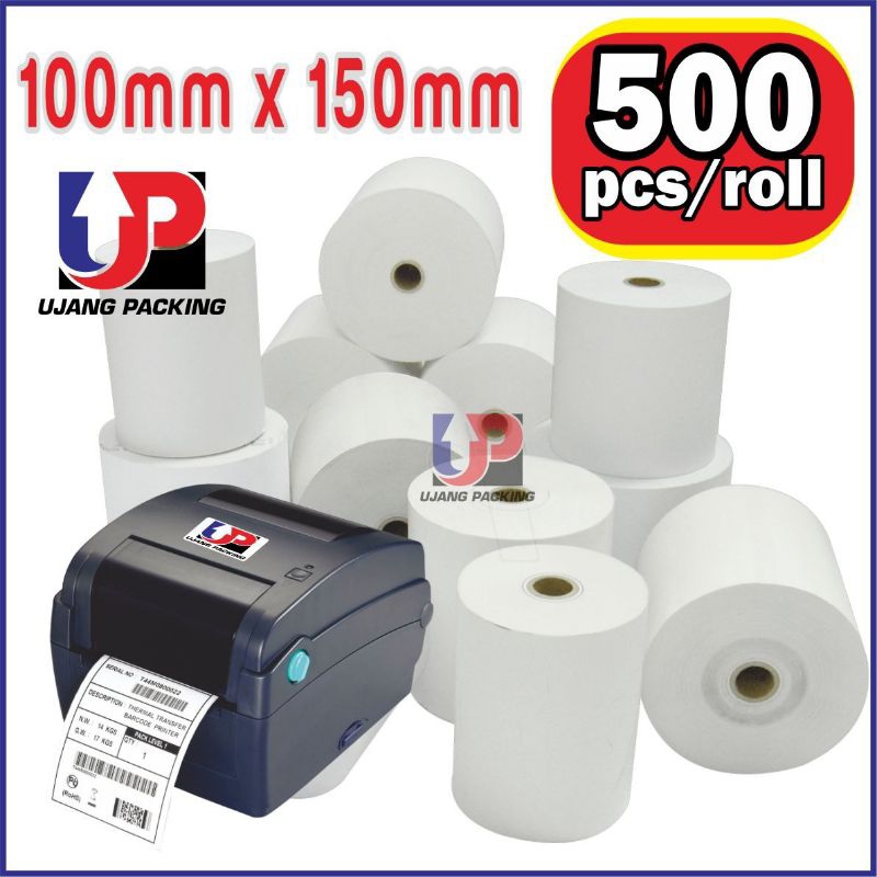 Jual LABEL THERMAL 100X150 ISI 500PCS | Shopee Indonesia