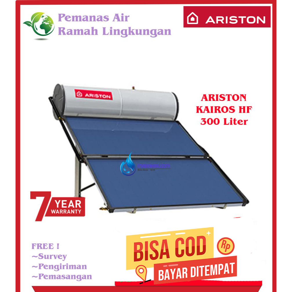 Jual Solar Water Heater ARISTON KAIROS HF 300 Liter | Shopee Indonesia
