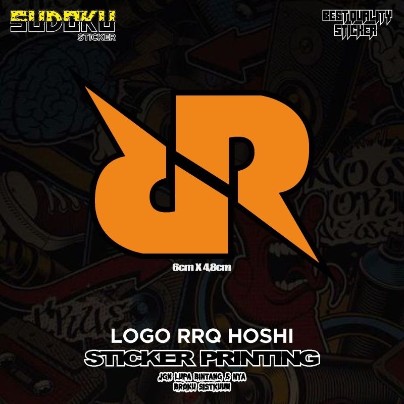 Jual STICKER STIKER PRINTING LOGO RRQ HOSHI MOBILE LEGENDS BENG BENG ...