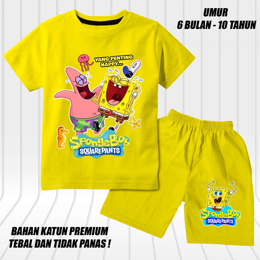 Jual setelan lengan pendek anak laki laki perempuan set baju kaos pendek anak cowok motif ...
