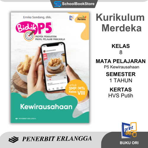 Jual Buku P5 Kewirausahaan Kelas KLS 8 2 VIII SMP MTS Kurikulum Merdeka ...
