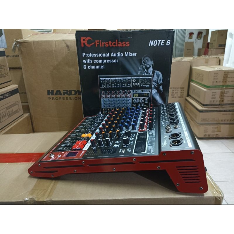 Jual MIXER AUDIO 6 CHANNEL FIRSTCLASS NOTE 6 / NOTE-6 / NOTE6 ORIGINAL 6 CHANNEL WITH 99 DSP ...