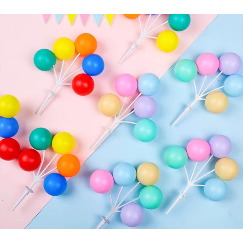 Jual Topper balon Hiasan kue warna-warni | Shopee Indonesia