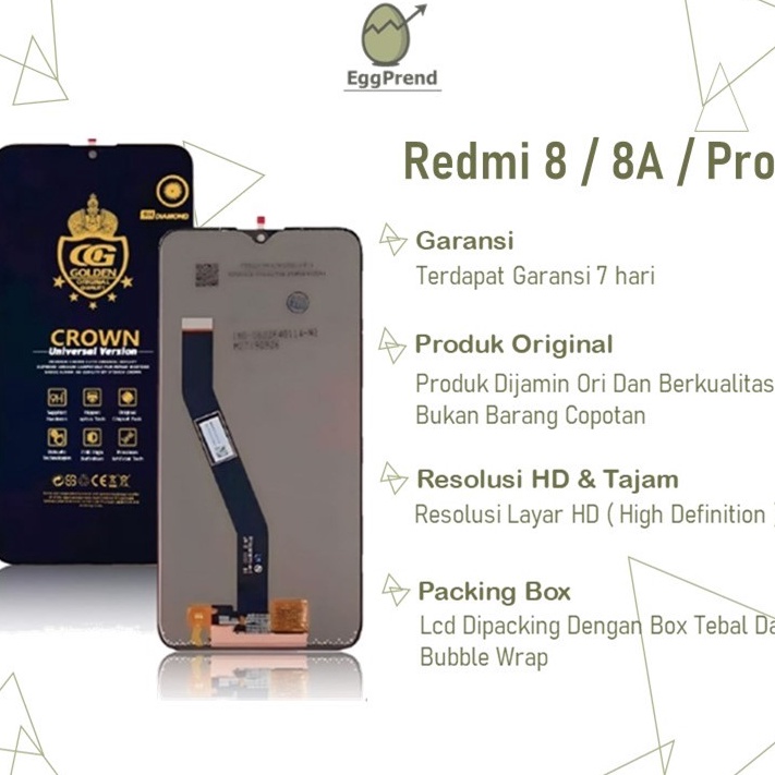 Jual NA LCD TOUCHSCREEN XIAOMI REDMI 8 8A 8A PRO COMPLETE ORIGINAL ...