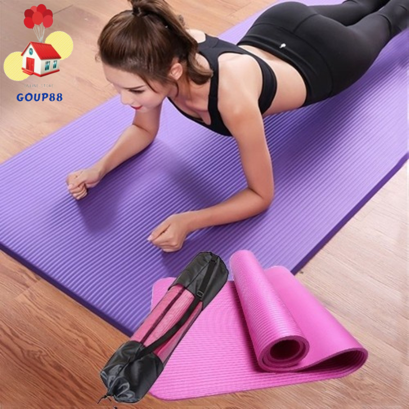Jual goup88 (BISA COD) Matras Yoga Anti slip Gratis Tas dan tali ...