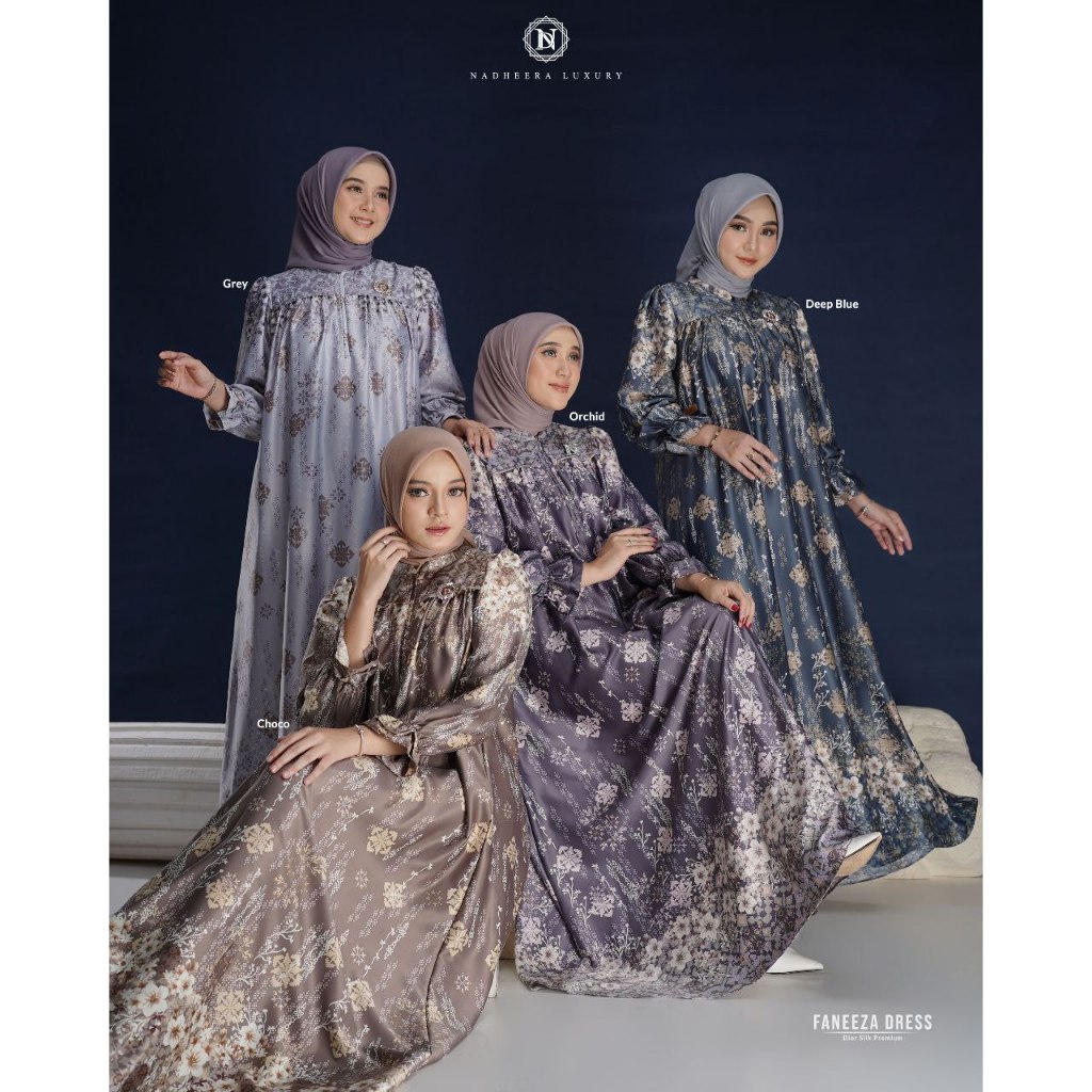 Jual GAMIS NADHEERA LUXURY FANEEZA DRESS TERBARU DAILY KASUAL KEKINIAN KULIAH KONDANGAN ...