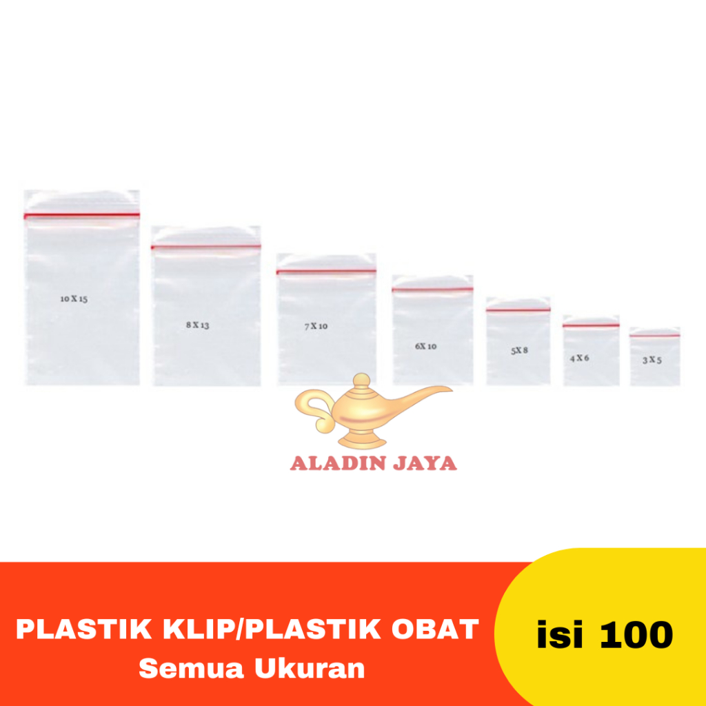 Jual PLASTIK KLIP/PLASTIK OBAT Semua Ukuran isi 100 | Shopee Indonesia