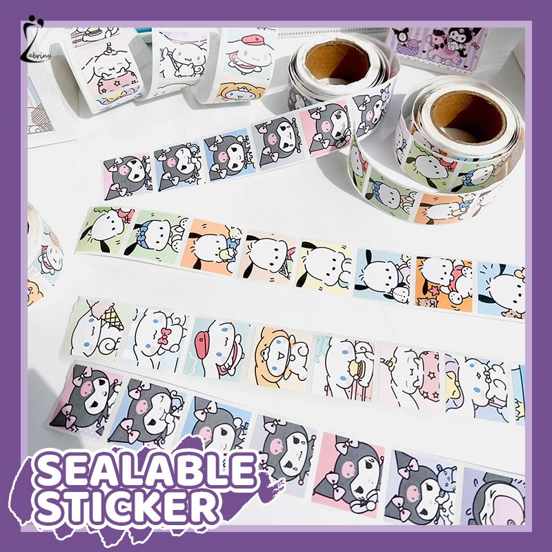 Jual Stiker Penyegel Kartun Lucu Ins Stiker Sanrio Persegi Stiker ...