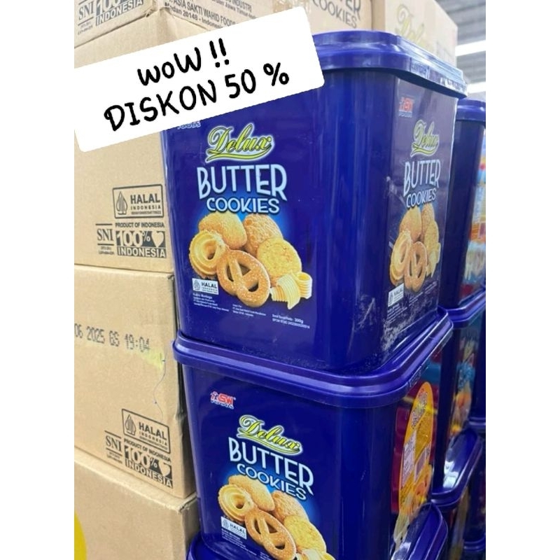 Jual Promo delux butter cookies asw murah 300gr new | Shopee Indonesia
