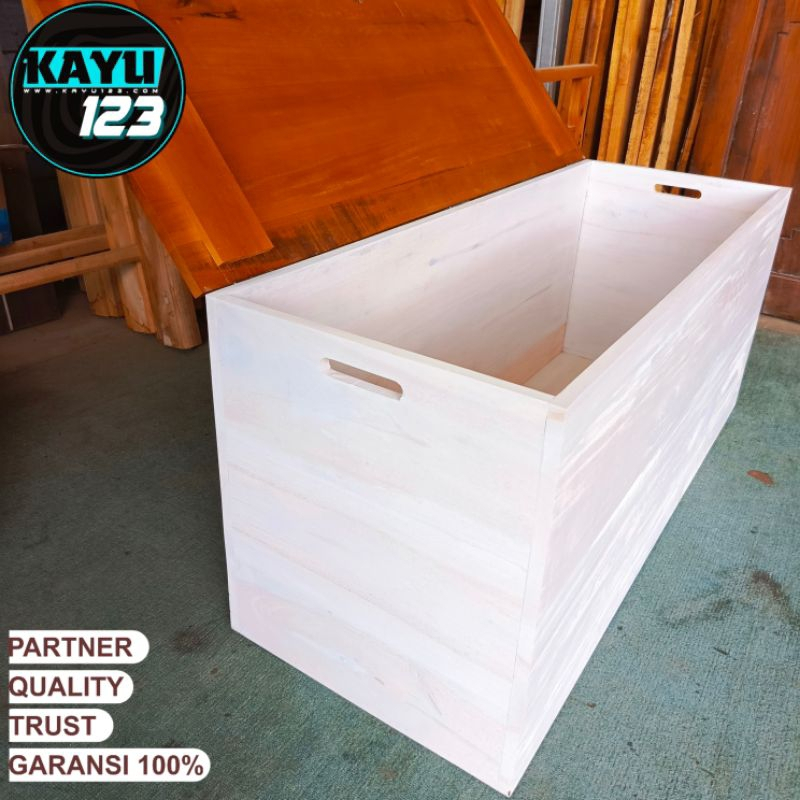 Jual Wooden Crate 110x40x40 cm Box Full Rapat Kotak Kayu Box Kayu Peti ...